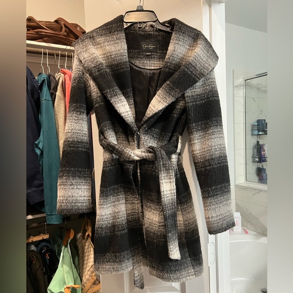 Jessica Simpson | Jackets & Coats | Jessica Simpson Wool Plaid Coat ...